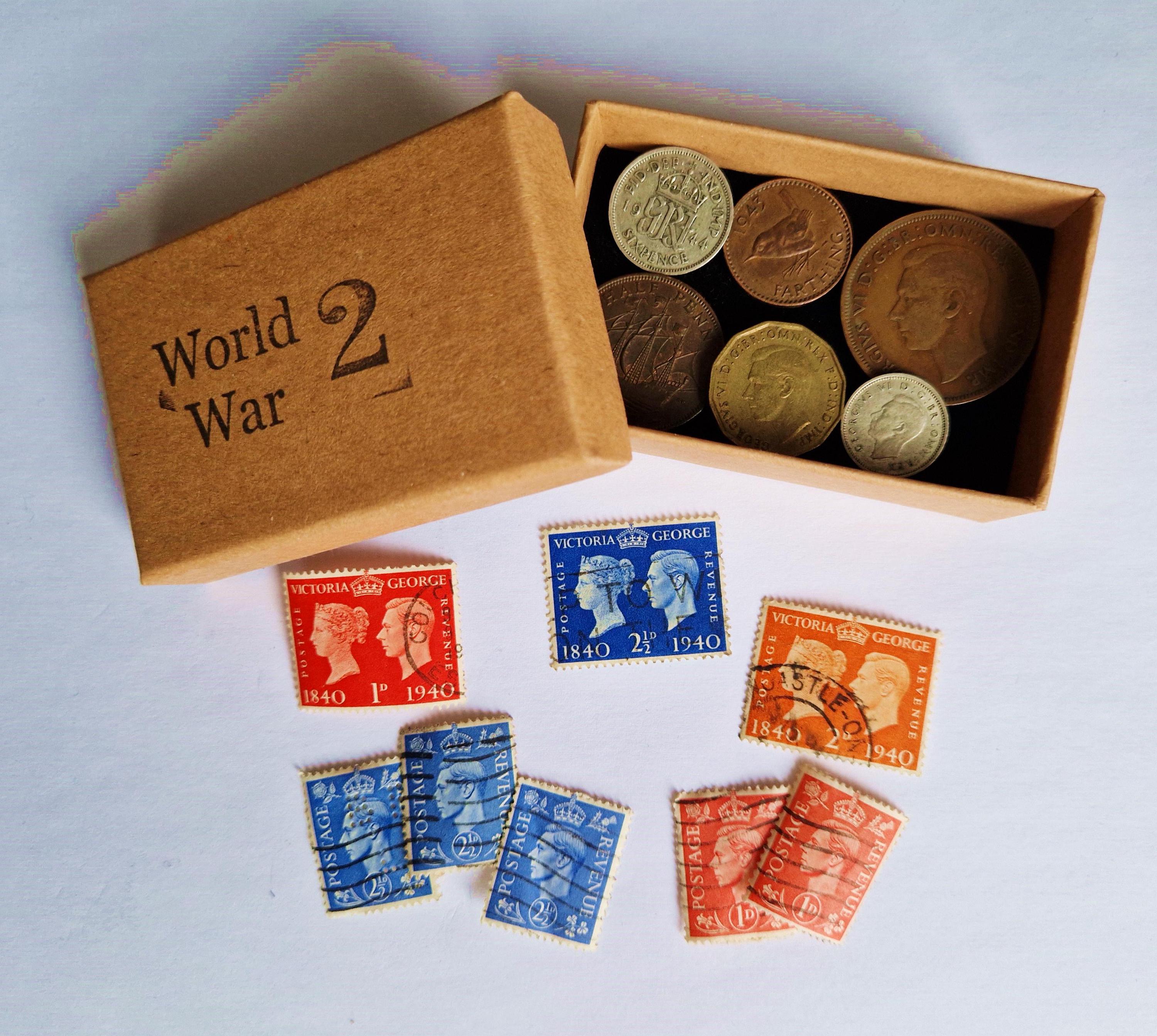 WW1 Coins & Stamps Gift Box - Etsy