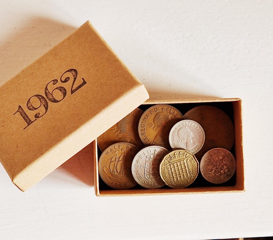 1962 Coins Birthday Box - Etsy