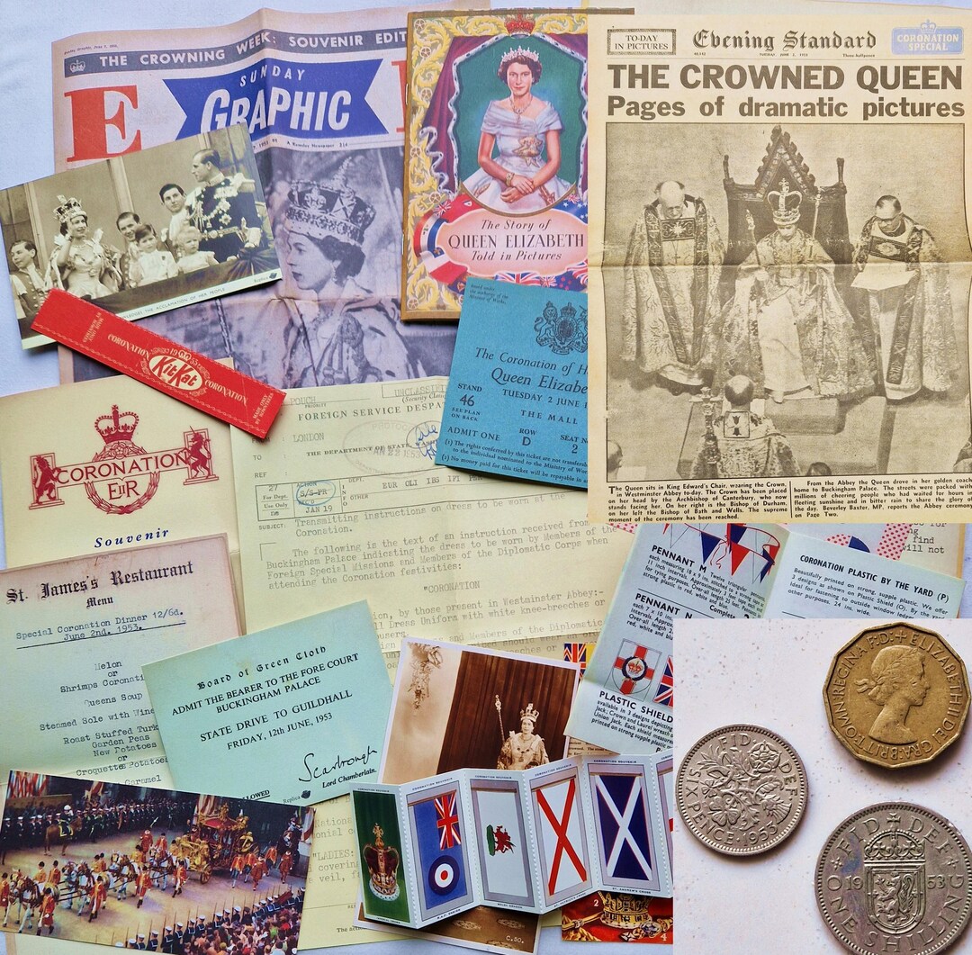Queen Elizabeth II Coronation History Pack - Deluxe - Etsy