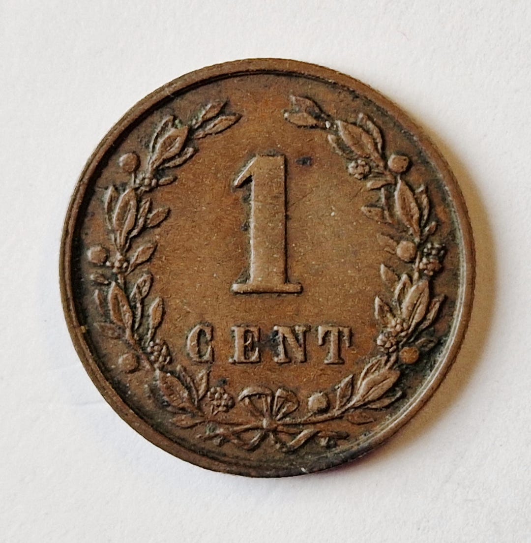 Netherlands 1896 1 Cent - Etsy