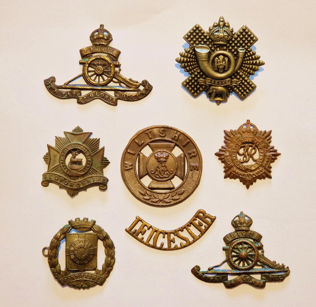 Collection of Vintage Army Badges - Etsy