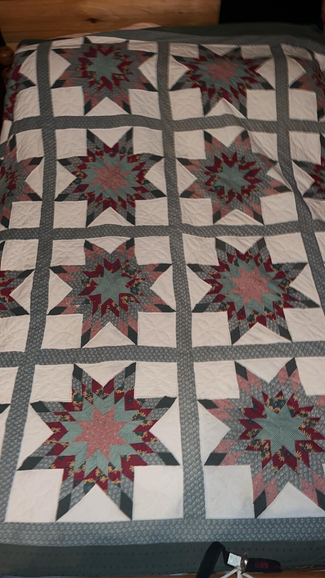Handmade Antique Quilt - Traditional Amish Star Pattern - King Size - Etsy