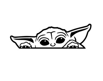 Grogu Window Decal - Etsy