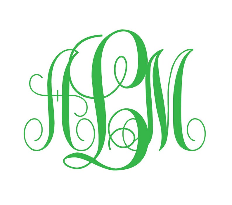 Monogram Vinyl Decal for Tumblers,ramblers,cups Sticker, Personalized ...