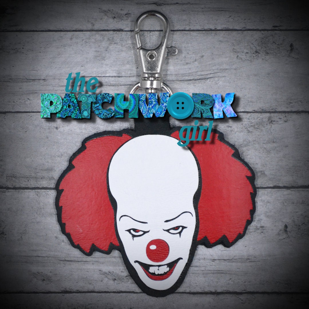 Creepy Evil Clown Keychain Halloween Horror Bag Clip Key Chain Birthday ...