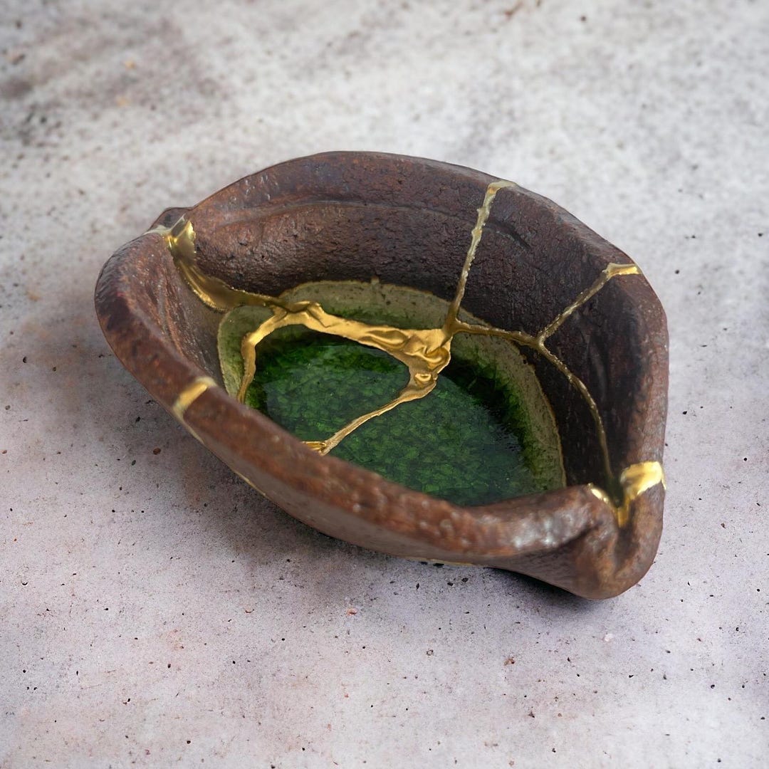 Kintsugi Clay Bowl - Etsy