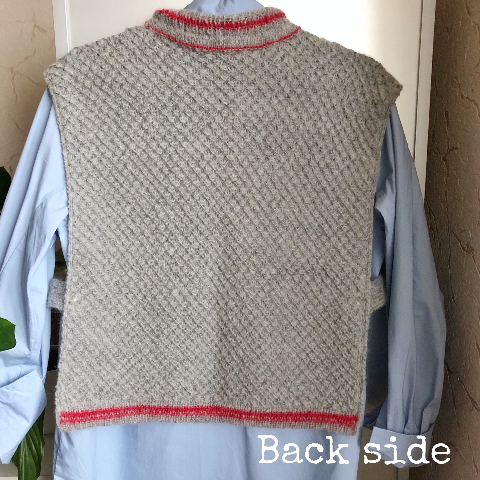 Knitting Cropped Vest Pattern Pdf Knitting Pattern Vest Sweater Vest ...