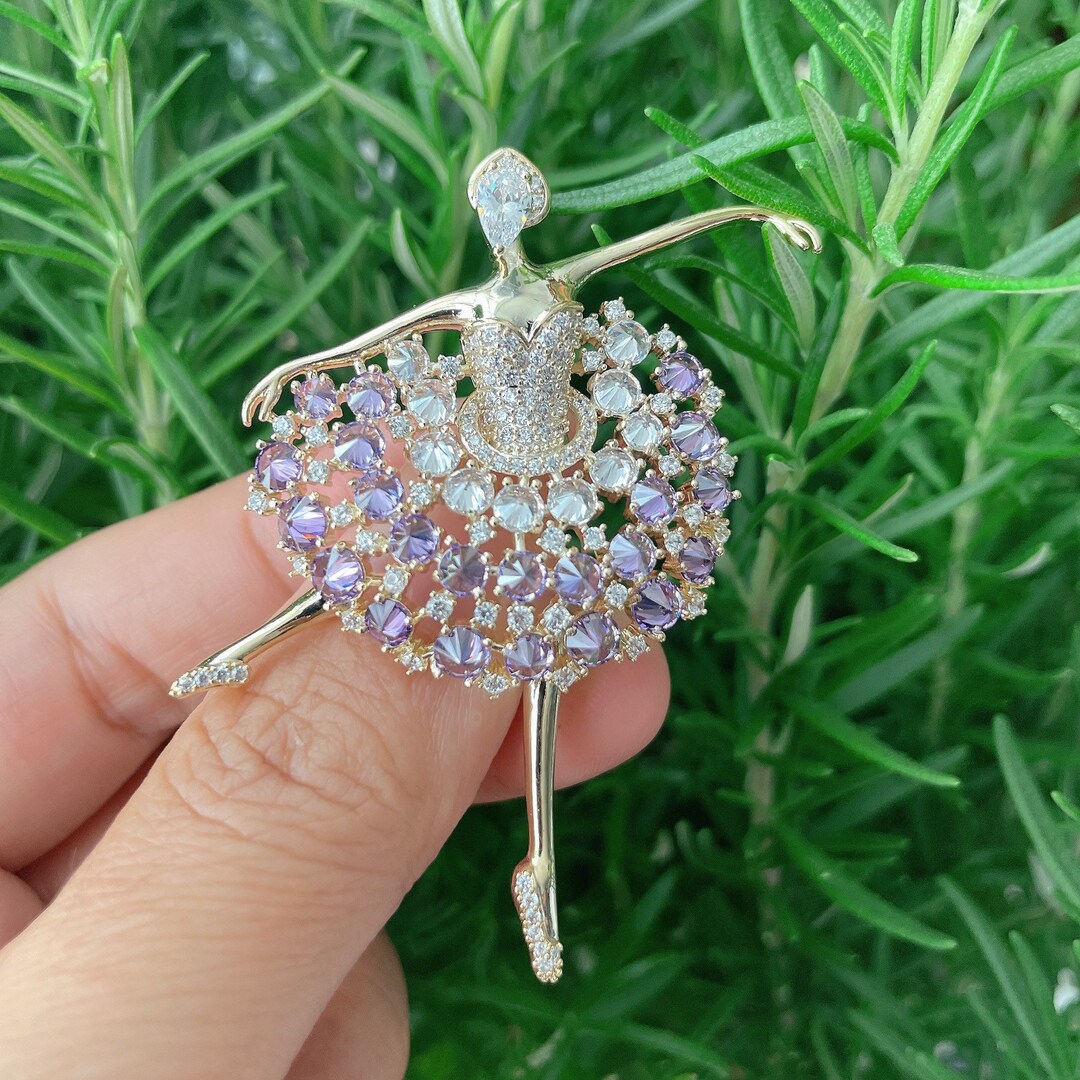 Ballerina Brooch. Dancer Brooch.ballet Dancer Brooch. Ballerina Pin ...