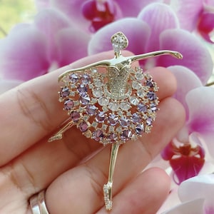 Ballerina Brooch. Dancer Brooch.ballet Dancer Brooch. Ballerina Pin ...