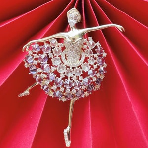Ballerina Brooch. Dancer Brooch.ballet Dancer Brooch. Ballerina Pin ...