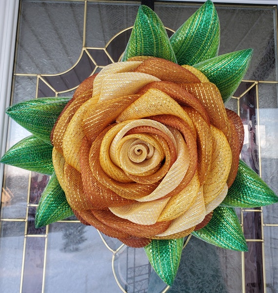 Poly Deco Mesh Roses many color variations | Etsy