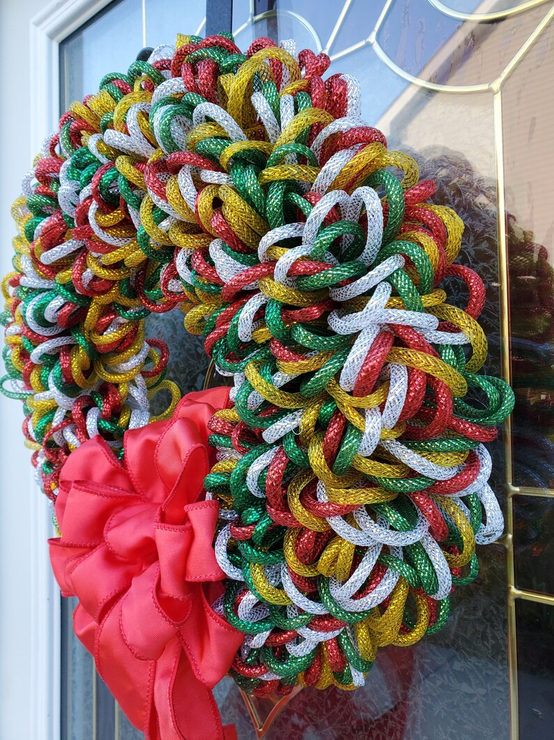 Loopy Christmas Wreath, 12-16" - Etsy Canada