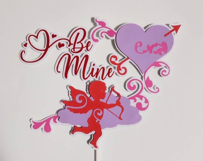 Be Mine Cake Topper | Love Cake Topper | Valentine's Day Cake Topper ...