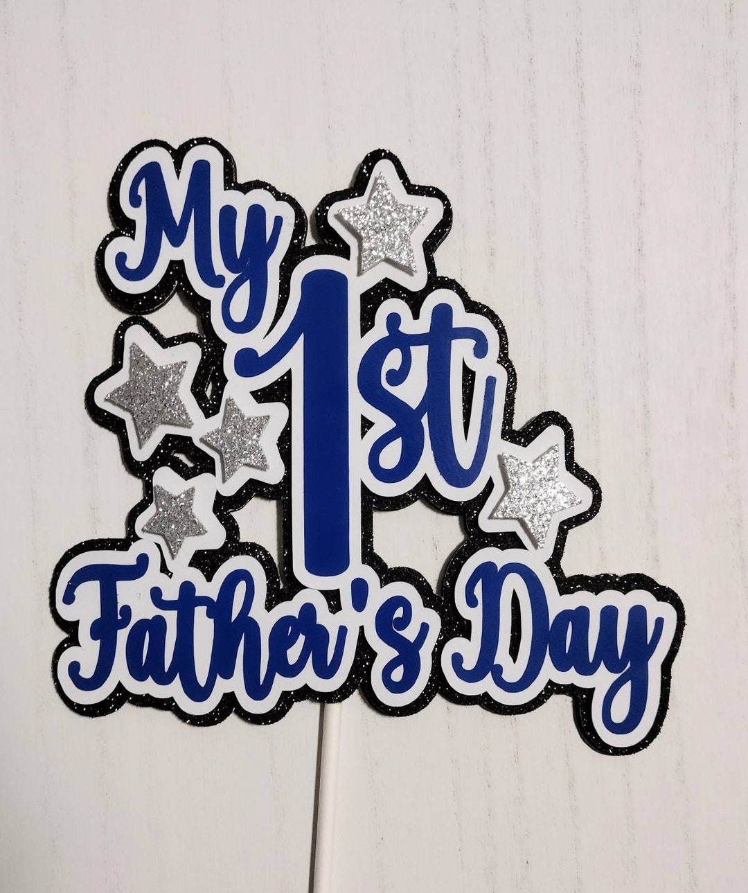 First Fathers Day Cake Topper Gifts for Him Celebrate Dad First Time ...