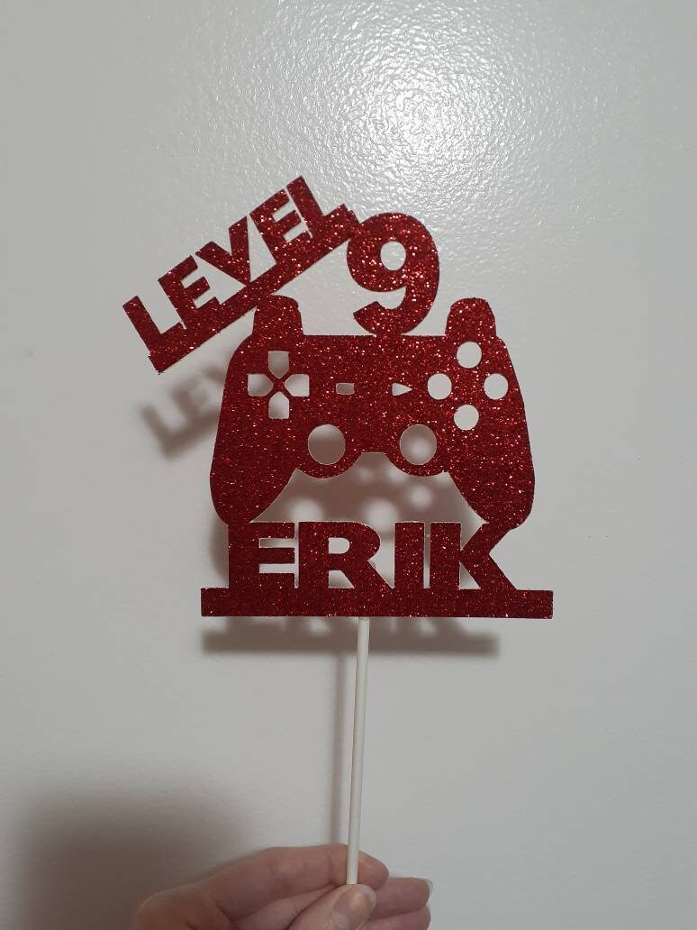 Gamer Cake Topper Gamer Cupcake Toppers and Cake Topper - Etsy