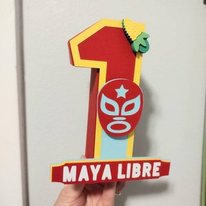 Nacho Inspired 3d Letter, Nacho Libre Party, Los Luchadores Wrestling ...