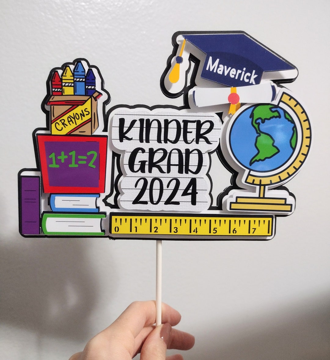 Kindergarten Graduation Cake Topper Class of 2025 Kinder Grad 2025 ...