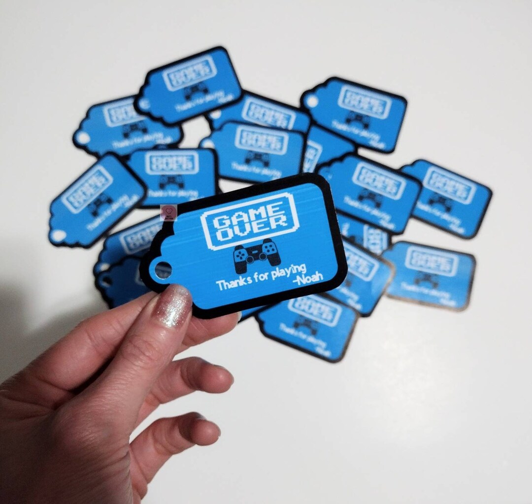 Favor Tags Gamer Tags Birthday Favor Tags Goodie Favor Thank You Gift ...
