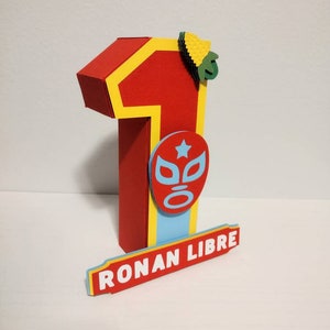 Nacho Inspired 3d Letter, Nacho Libre Party, Los Luchadores Wrestling ...