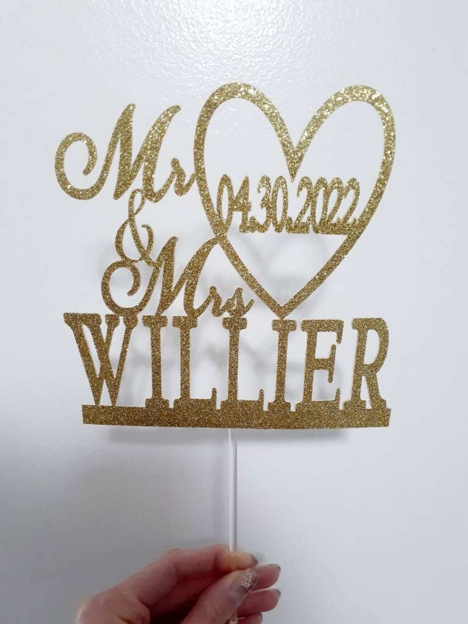 Mr And Mrs Custom Cake Topper Wedding Cake Topper Etsy