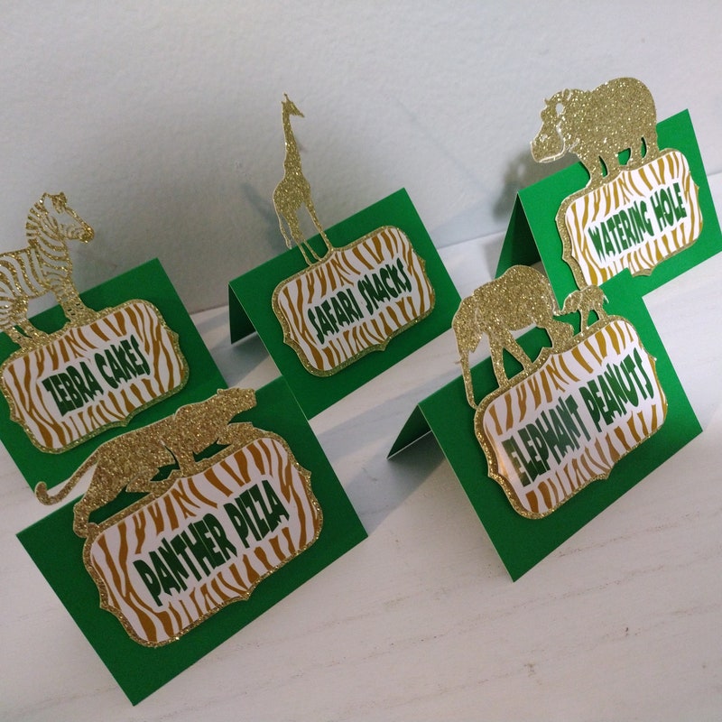 Safari Food Labels - Etsy