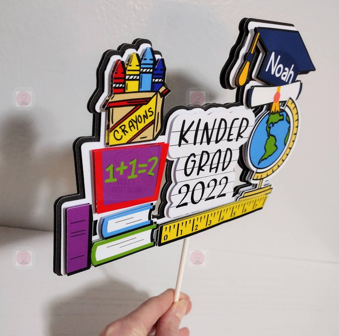 Kindergarten Graduation Cake Topper Class of 2022 Kinder - Etsy