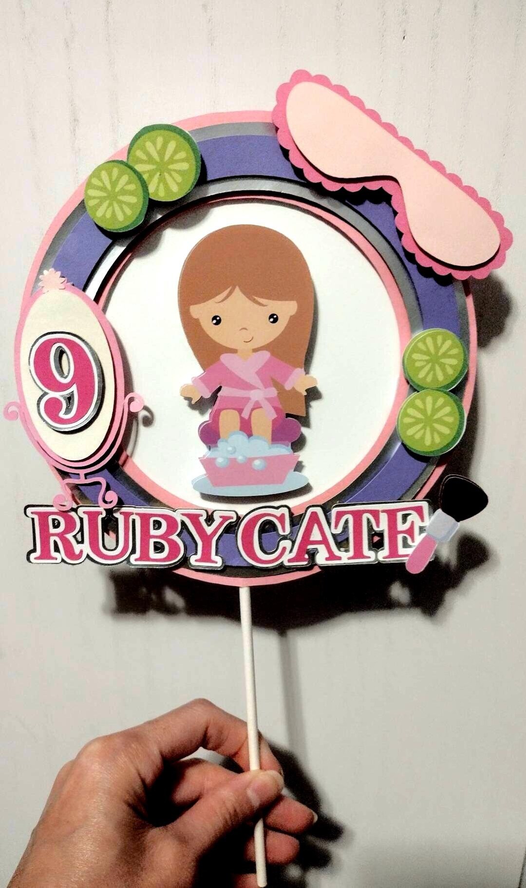 Spa Day Cake Topper Spa Cake Topper Cake Topper for Girls Sleepover ...