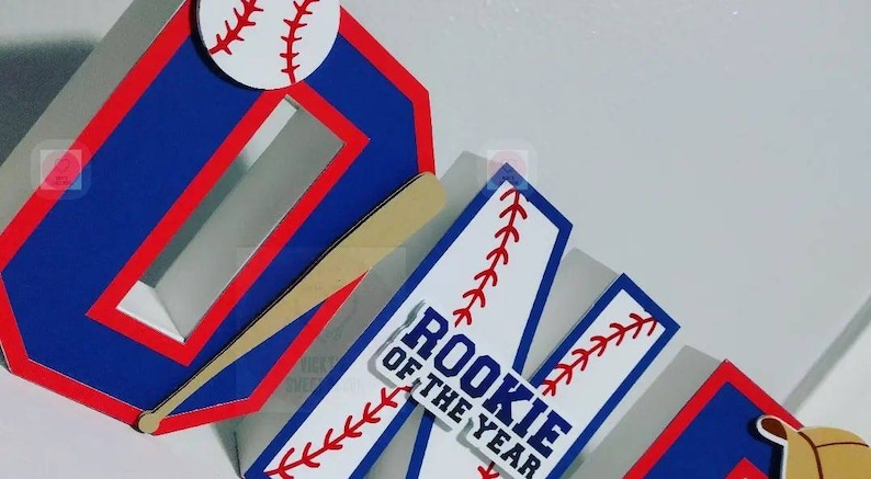 ONE Rookie of the Year Baseball Theme Birthday Letters Cake - Etsy