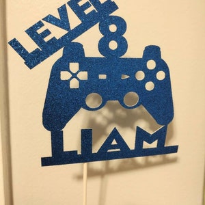 Gamer Cake Topper Gamer Cupcake Toppers Game on Decor Level up Party ...