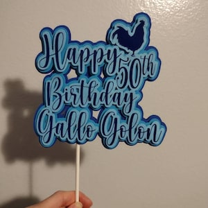 Rooster Cake Topper Gallo Cake Topper Custom Cake Toppers Party Decor ...