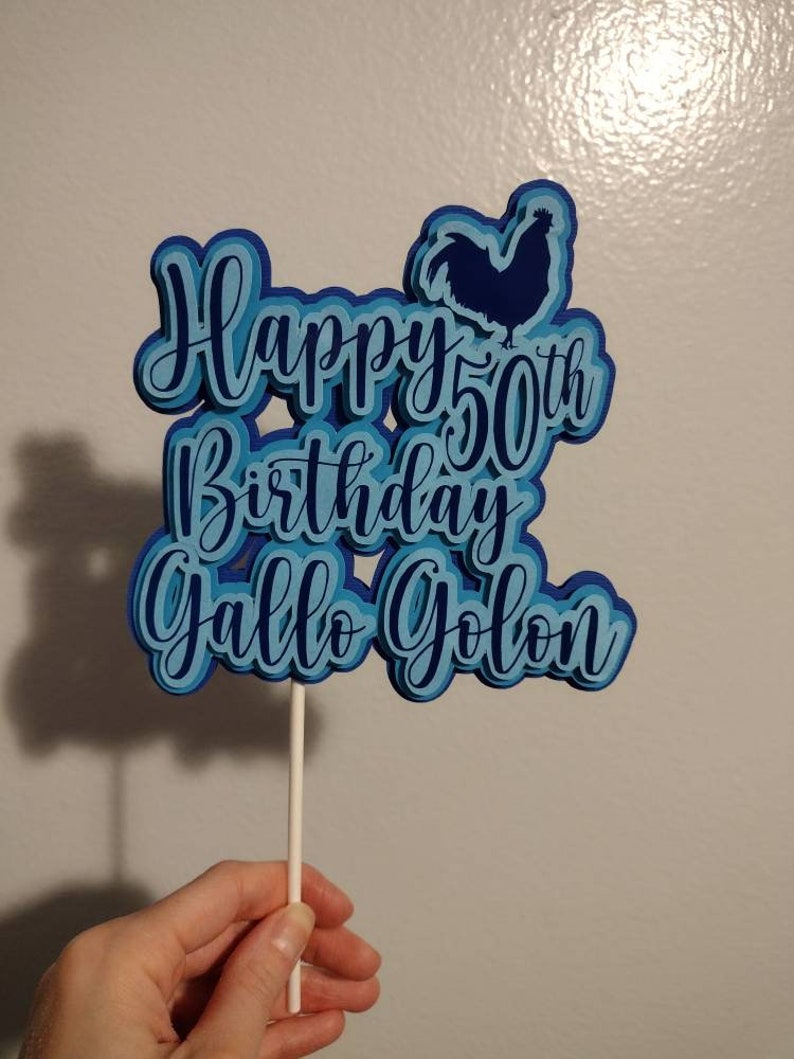 Rooster Cake Topper Gallo Cake Topper Custom Cake Toppers - Etsy