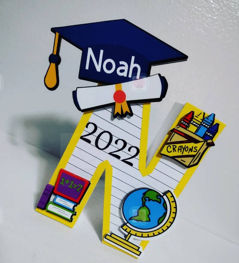 Class of 2026 Kindergarten Graduation Party Decor 3D Letter Kinder Grad ...