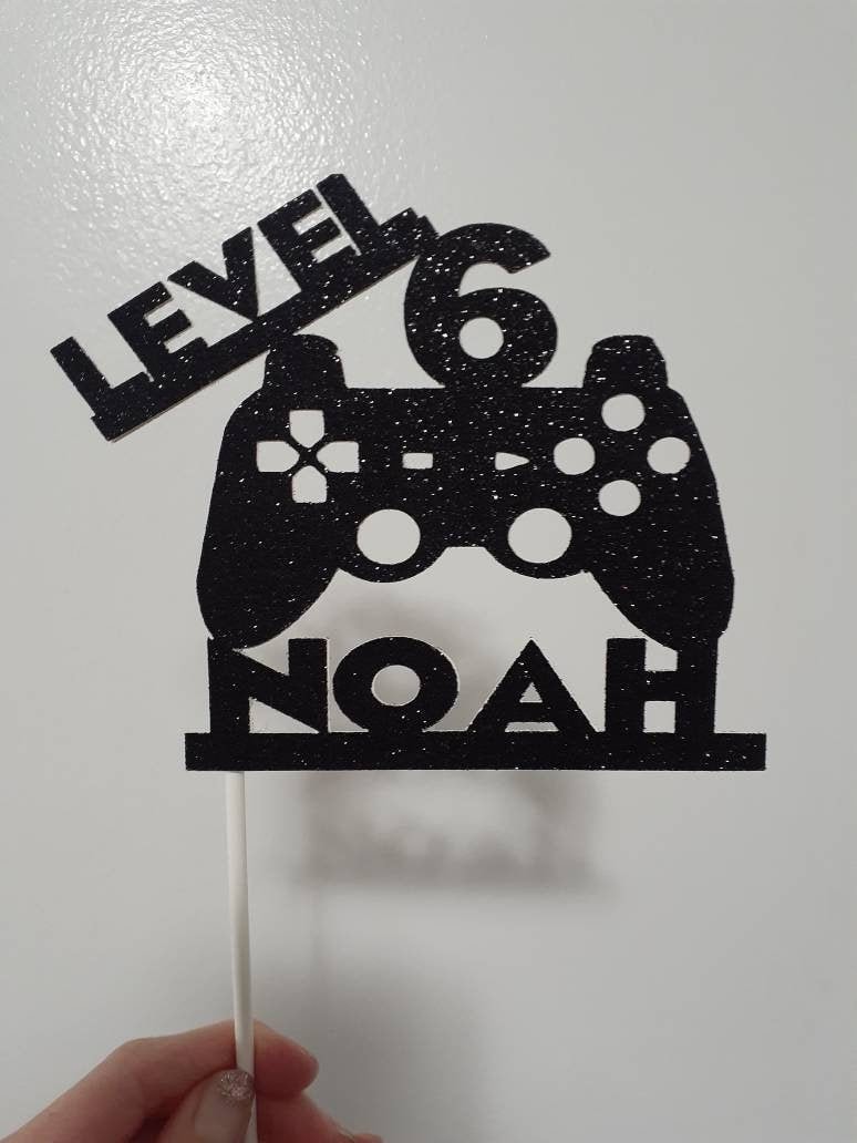 Gamer Cake Topper Gamer Cupcake Toppers and Cake Topper - Etsy