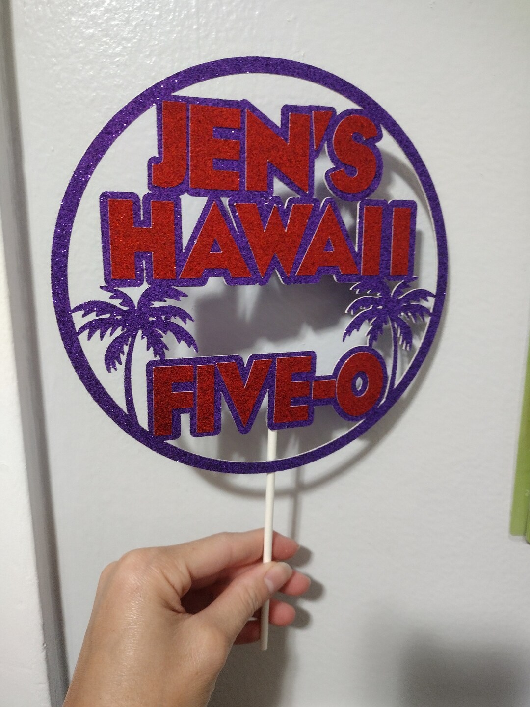 Hawaii Five-0 Personalized Birthday Theme Cake Topper, 50th Birthday ...