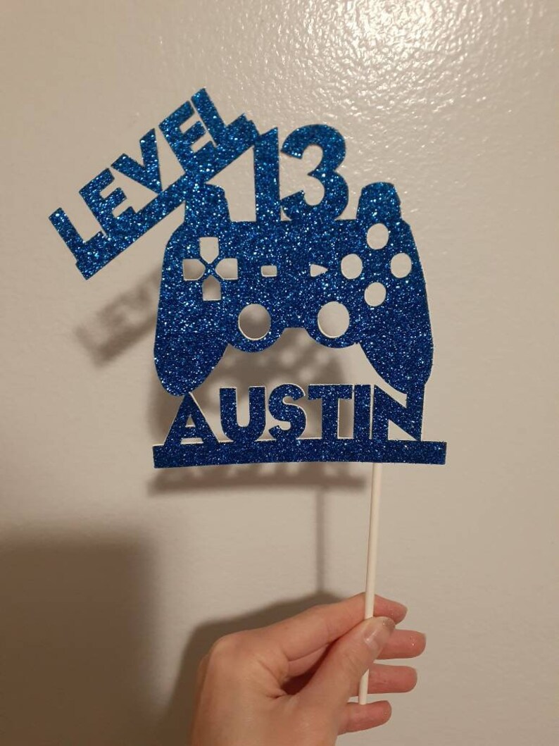 Gamer Cake Topper Gamer Cupcake Toppers Game on Decor Level up Party ...