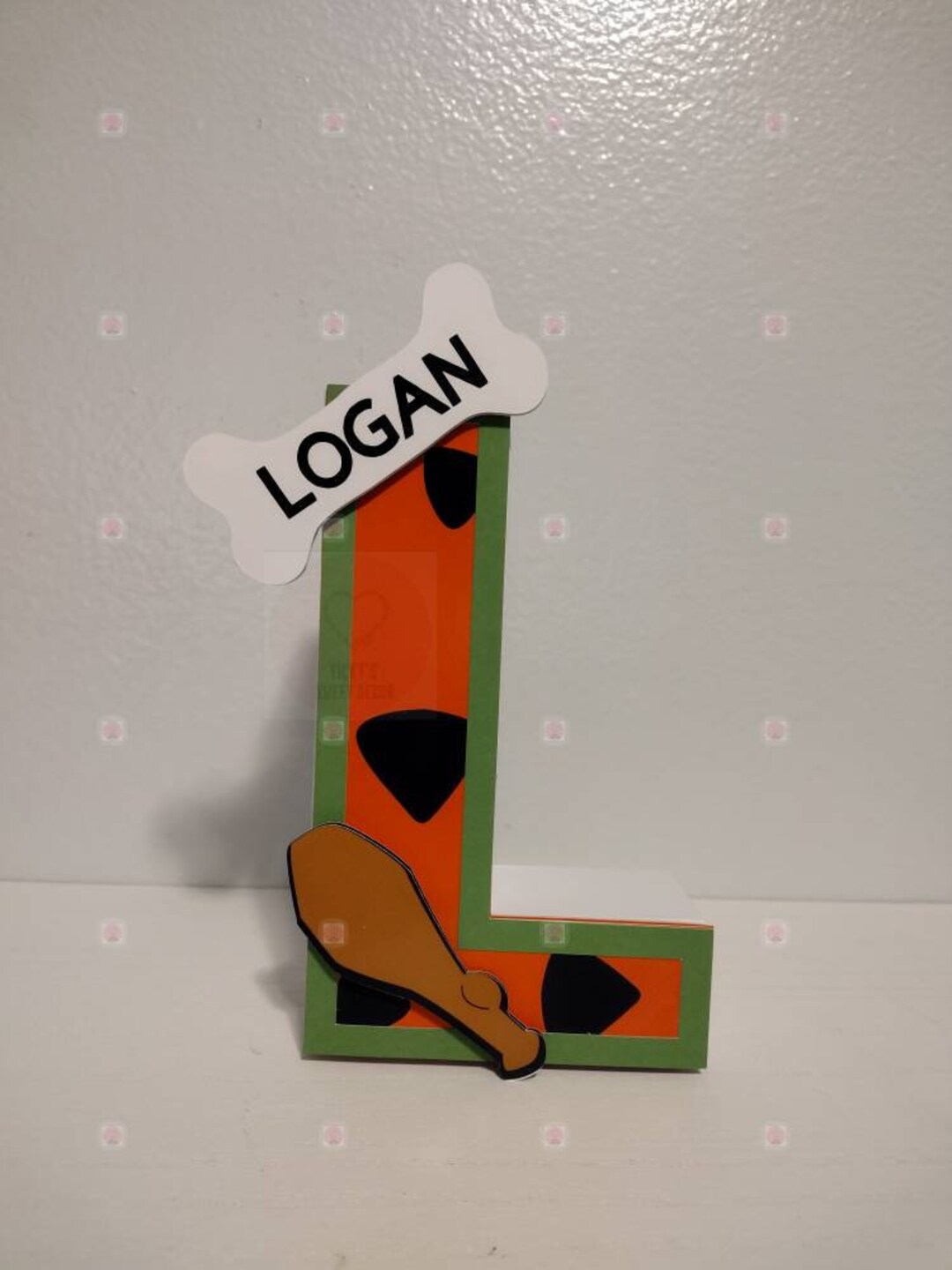 Bam Bam Theme Prop Initial Flintstones Inspired Birthday Decor Bambam ...