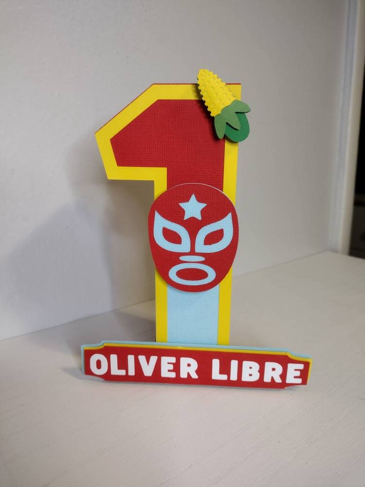 Nacho Inspired 3d Letter, Nacho Libre Party, Los Luchadores Wrestling ...