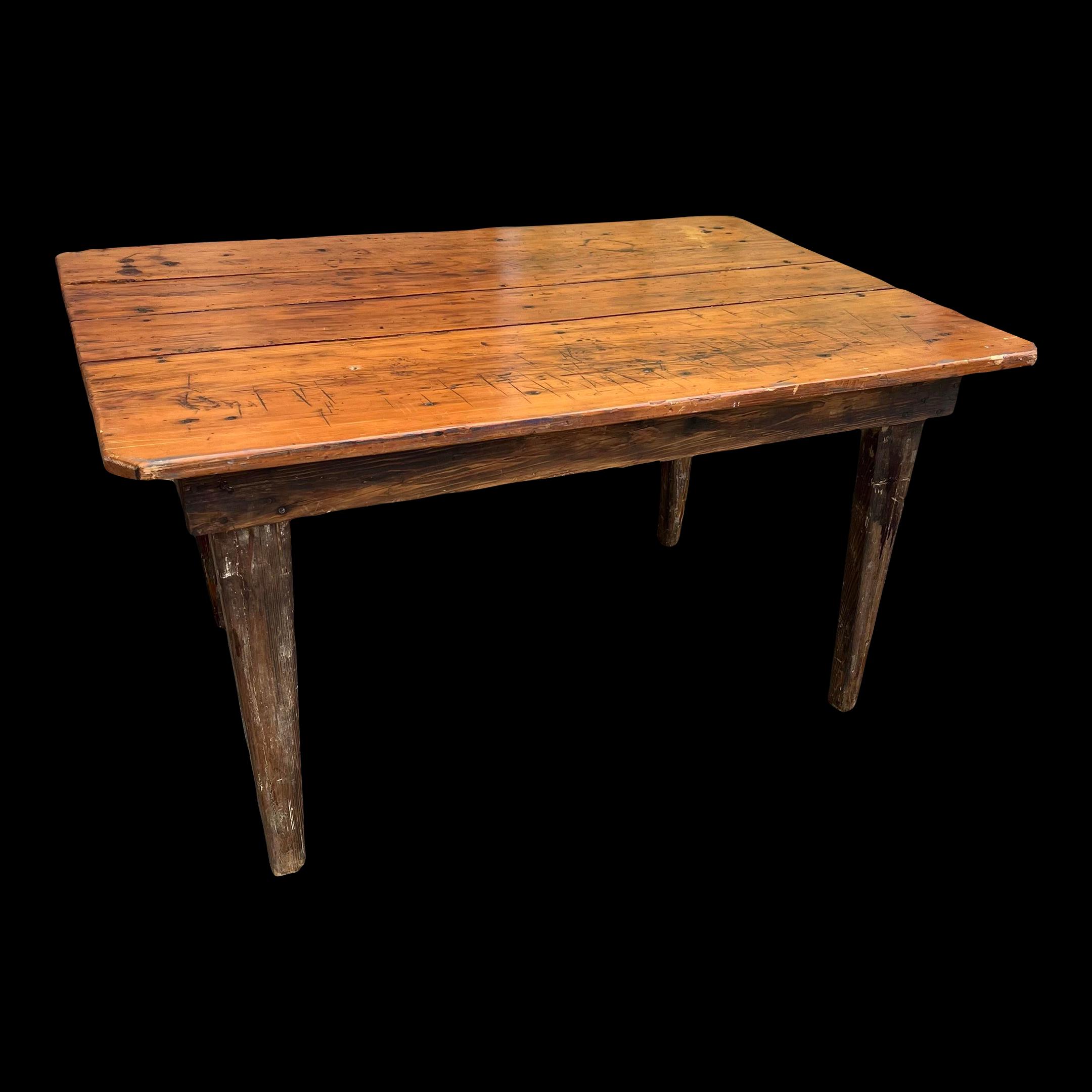 Primitive Farmhouse Table - Etsy