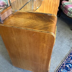 Art Deco Waterfall Style Vanity and Mirror - Etsy