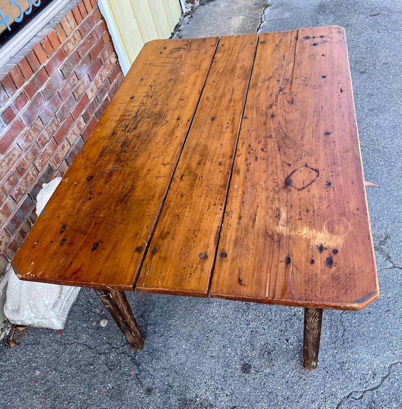 Primitive Farmhouse Table - Etsy