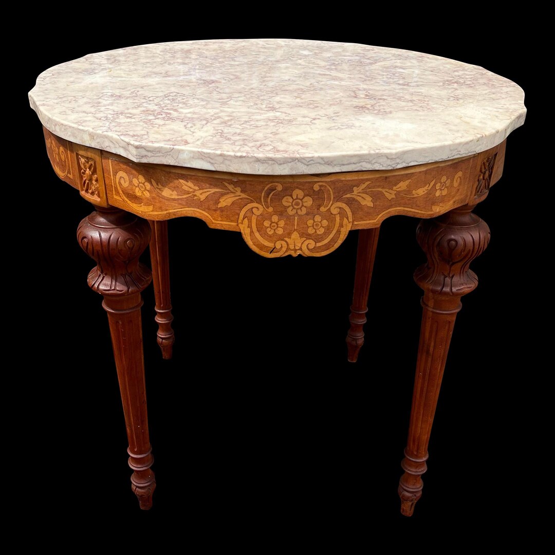 French Style Marble-top Table - Etsy
