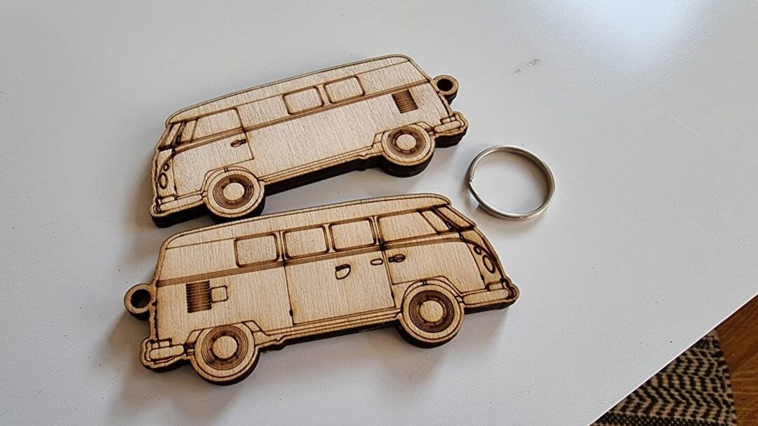 Camper Van ,minibus Lasercut Plywood Keychains. - Etsy