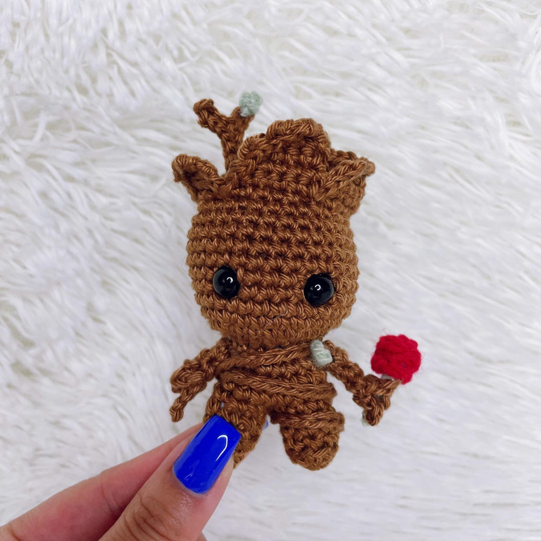 Mini Baby Groot Crochet Plush - Etsy