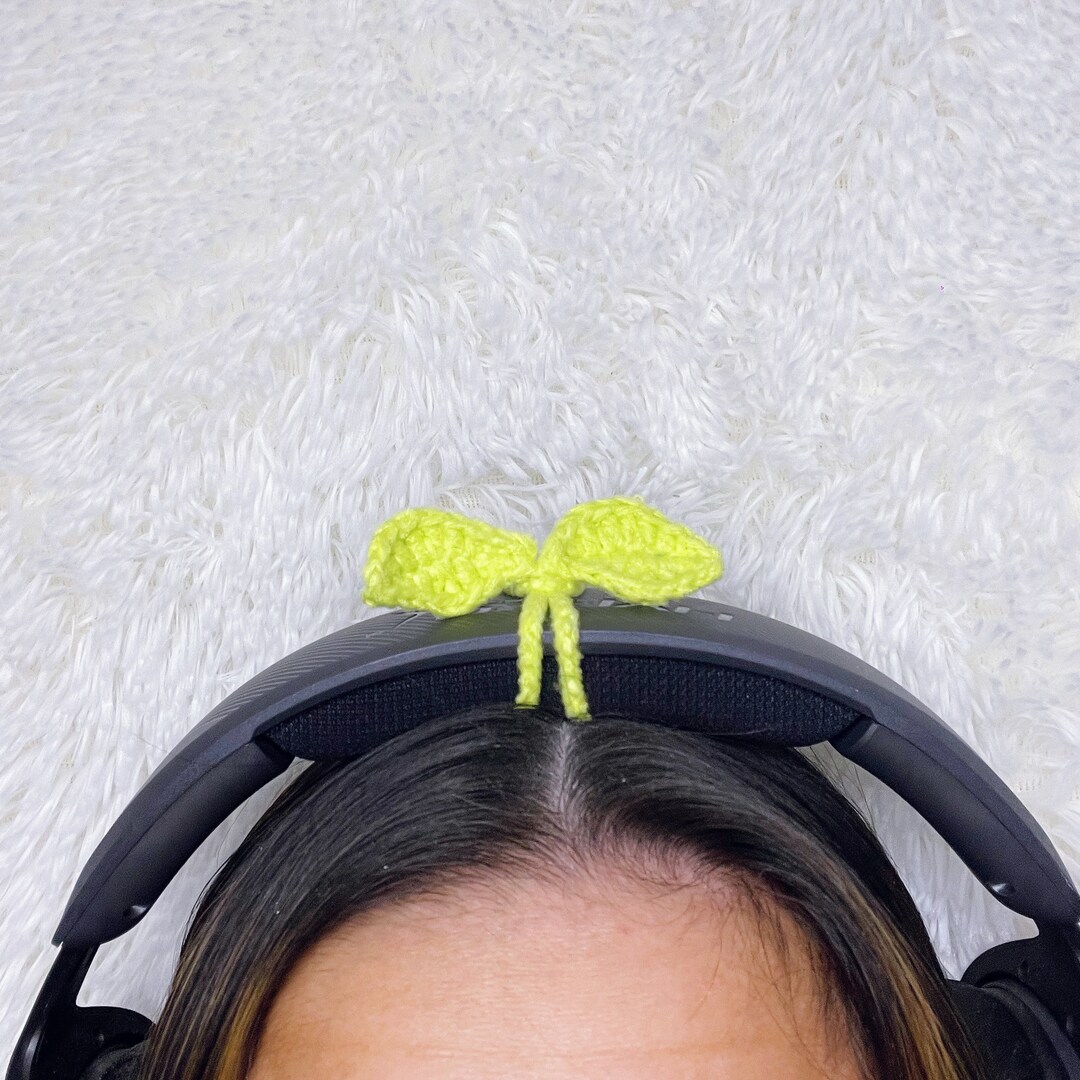 Crochet Sprout Charm - Headset Accessory/wire Management/bag Accessory ...
