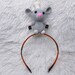 Crochet Mouse Headband With Clips - Great for Costumes - Etsy