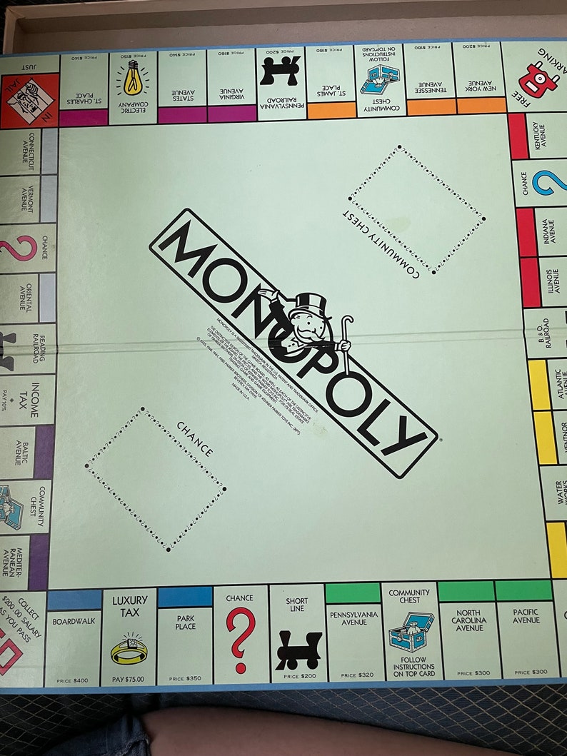 1985 MONOPOLY GAME - Etsy