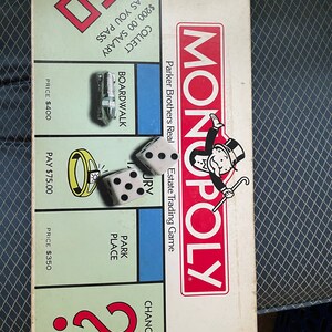 1985 MONOPOLY GAME - Etsy
