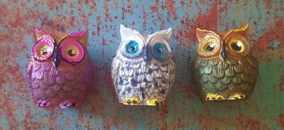 Acrylic Resin 3D OWLS to ADD ON to Flower Arrangements - Etsy