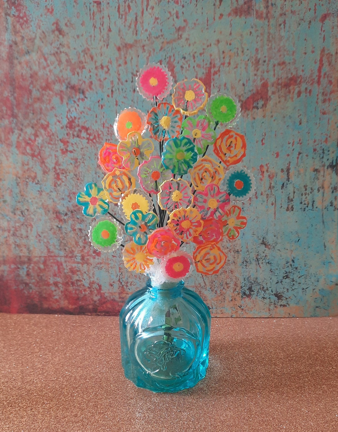SOLD Lucite FLOWERS Assortment, Tiny Size Bright Colors - Etsy