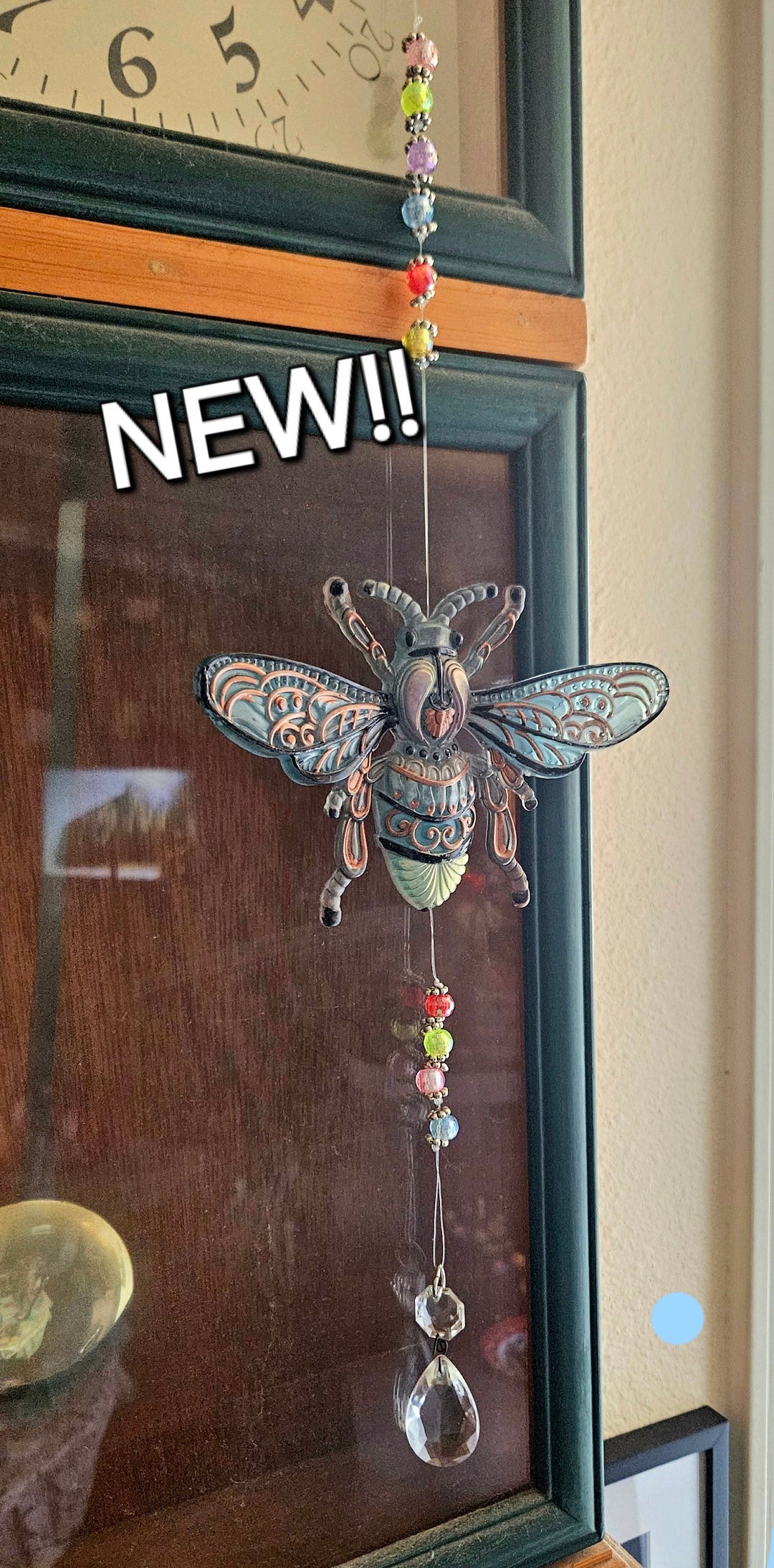 SUNCATCHER BEE Large Resin Bee Steampunk BEE Suncatcher Gift for Her - Etsy